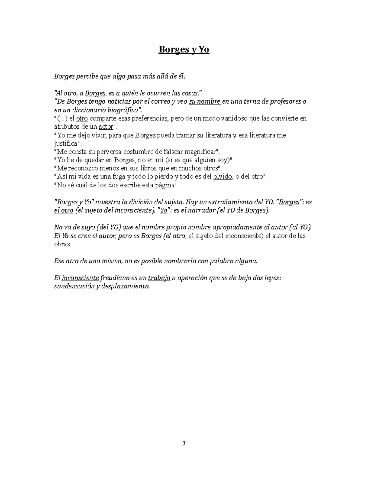 Borges, J. - El hacedor. Borges y Yo [2012 ] - Borges y Yo Borges ...