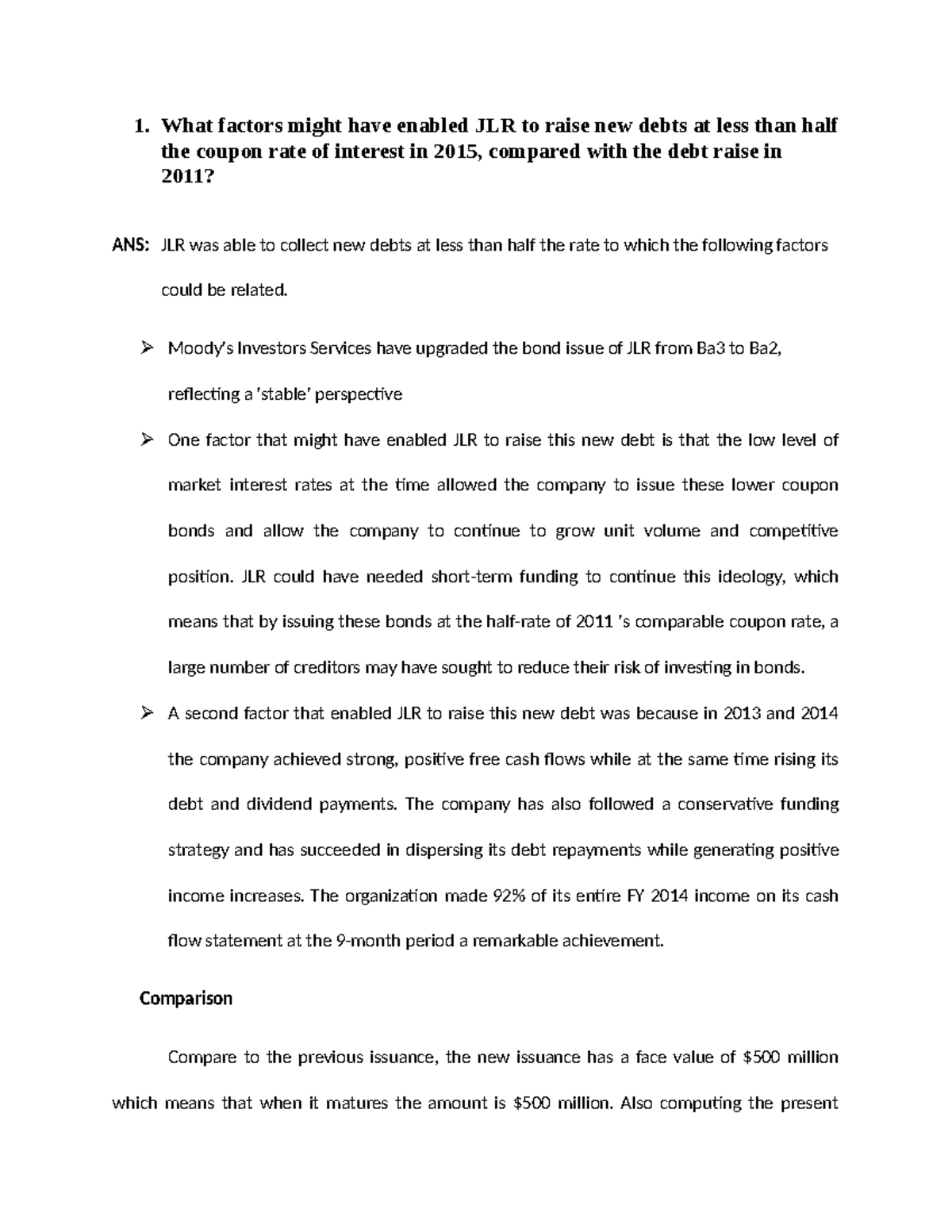 66335484 - Jaguar Land Rover Case solution - 1. What factors might have ...