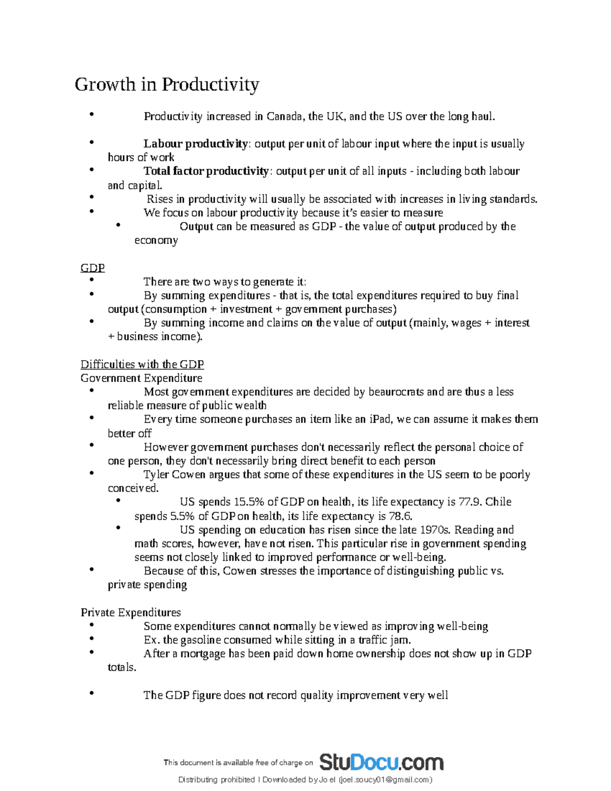 Lecture-notes-all-lectures-complete-copy - lOMoARcPSD|2175836 Growth in ...