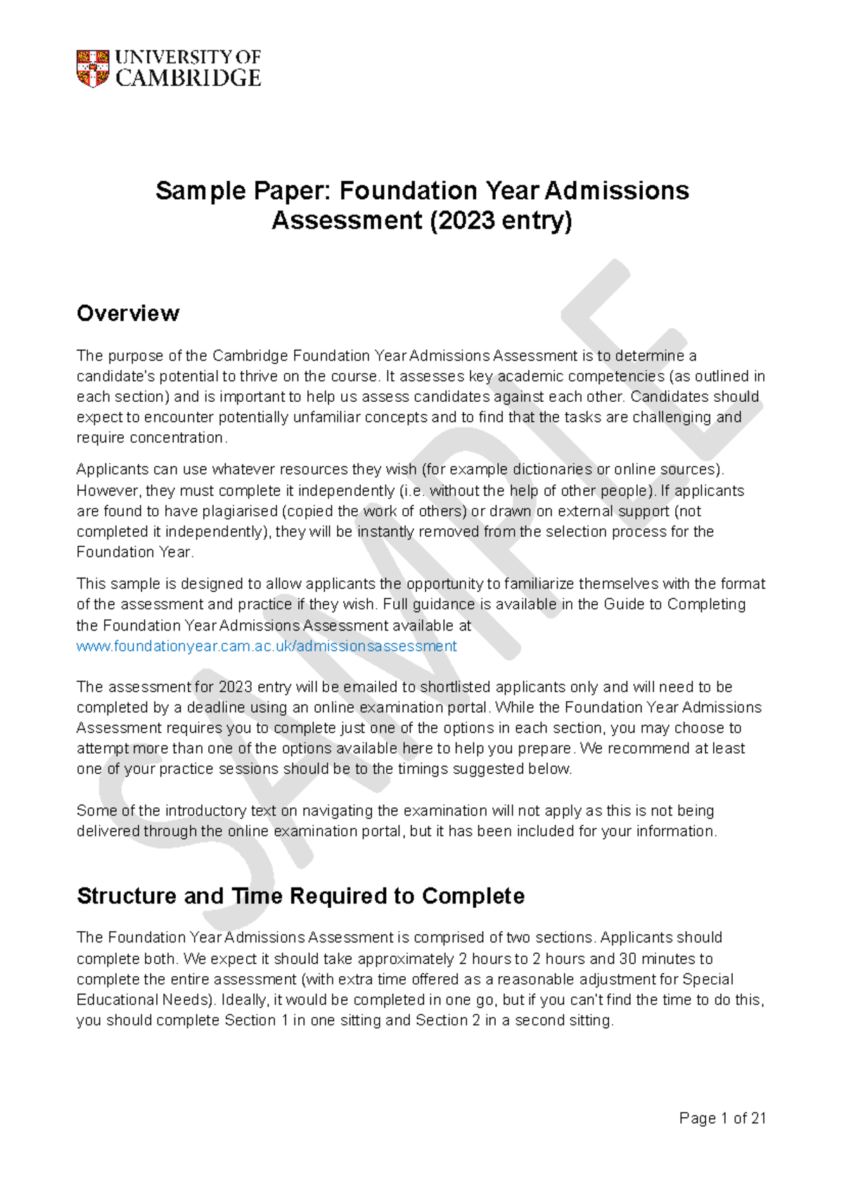 Sample paper - fyaa - 8tc8tcuf. Gi igg iig - Sample Paper: Foundation ...