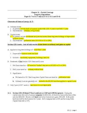 Ch. 1 Outline: ACCT 403 - Hint about reading the textbook: Be sure to ...