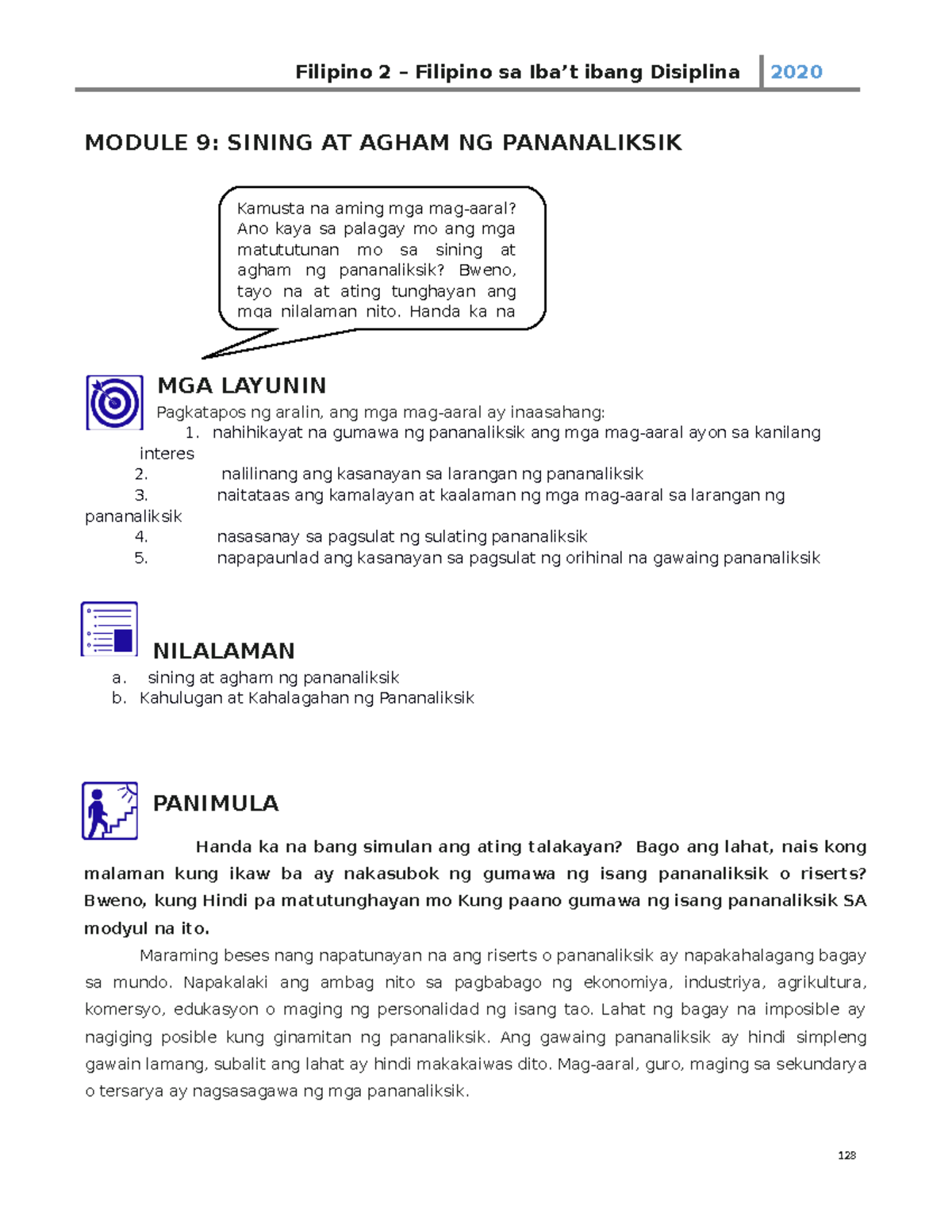 Updated module 9 18 - GOODLUCK - MODULE 9: SINING AT AGHAM NG ...