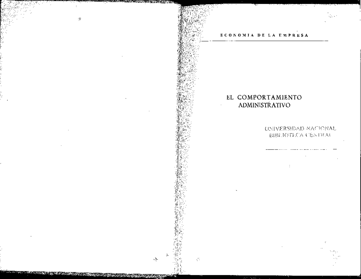 Herbert Alexander Simon - El comportamiento Administrativo-Aguilar ...