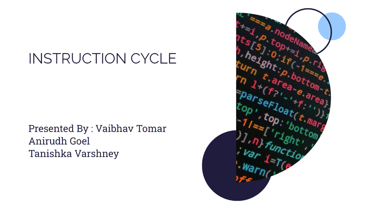 COA presentation - Masters of Computer Application - Studocu