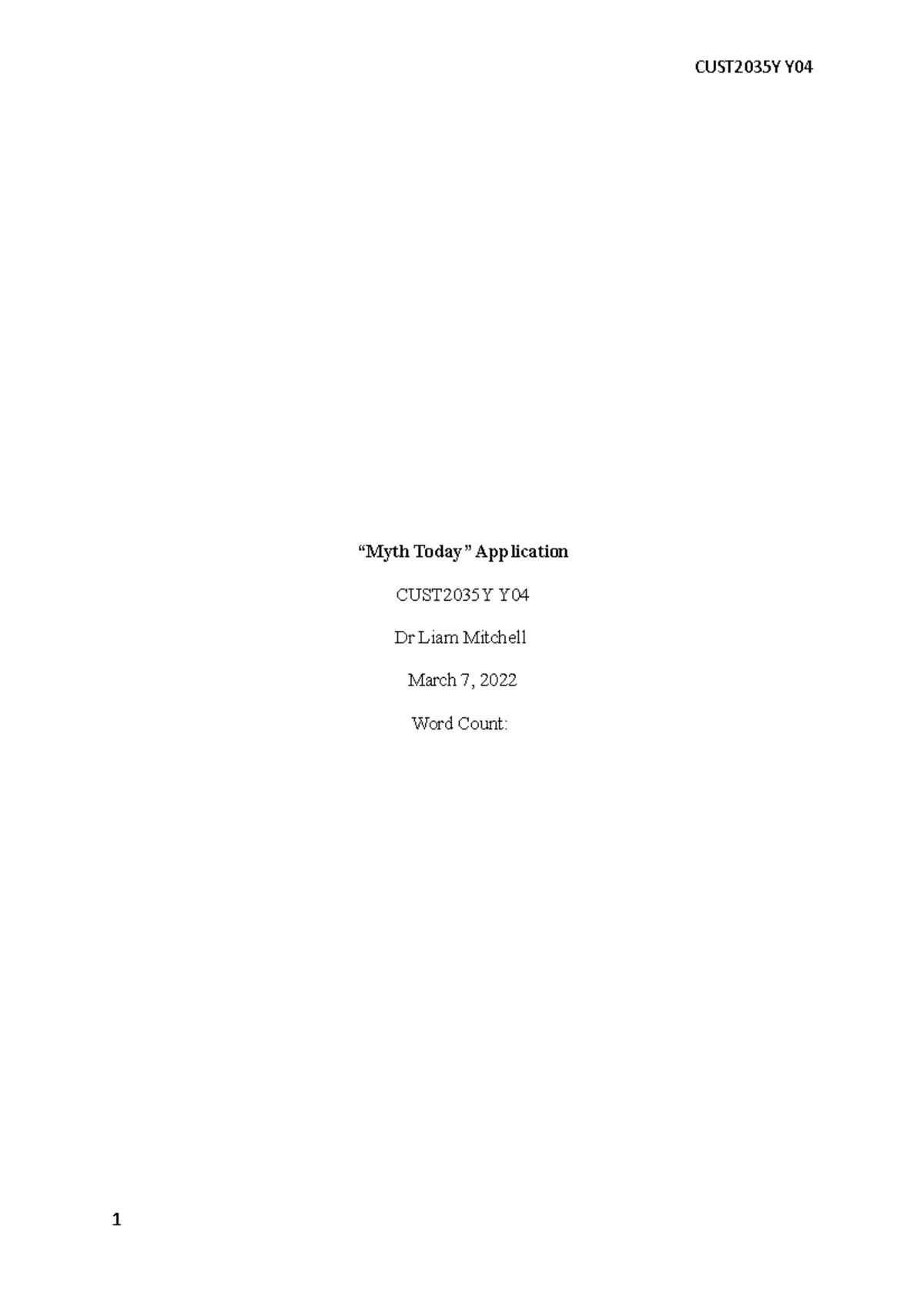 Application Paper on Roland Barthes - CUST 2035Y - TrentU - Studocu