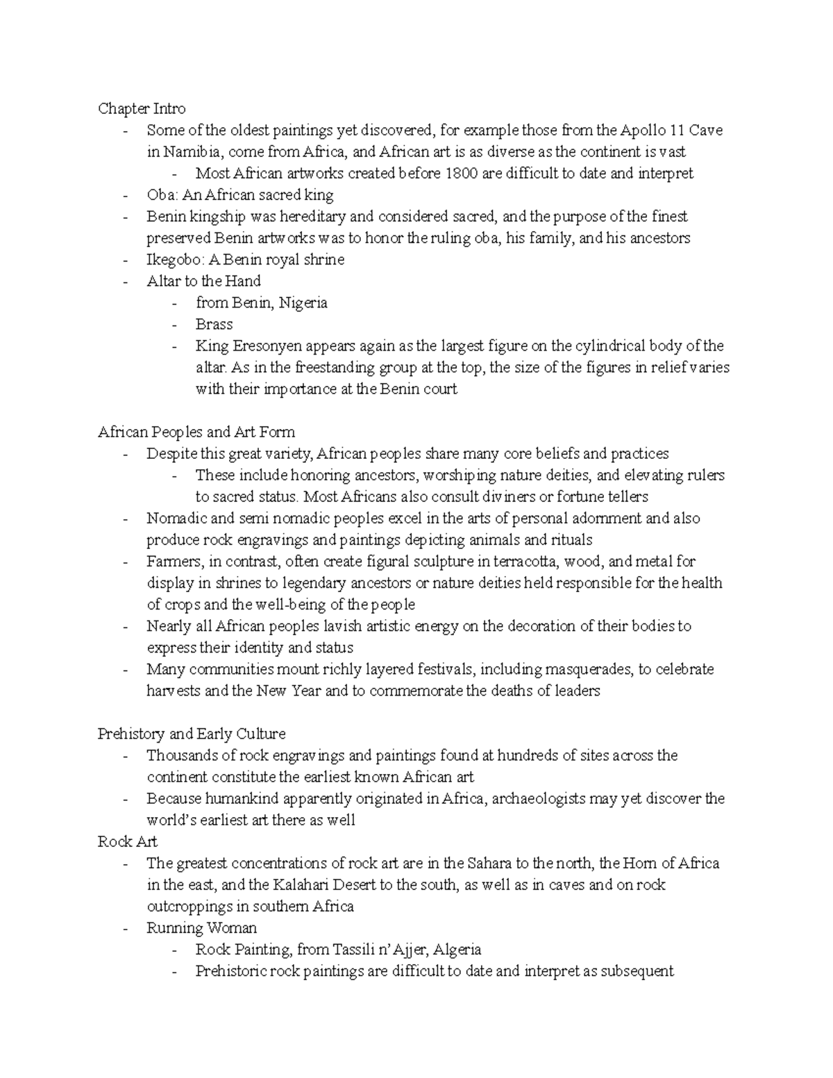 AP Art History Chapter 19 Notes - Chapter Intro - Some of the oldest ...