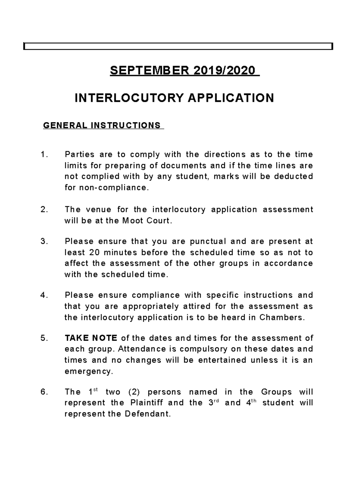 Grouping - Mooting -2019 2020 - SEPTEMBER 2019/ INTERLOCUTORY ...