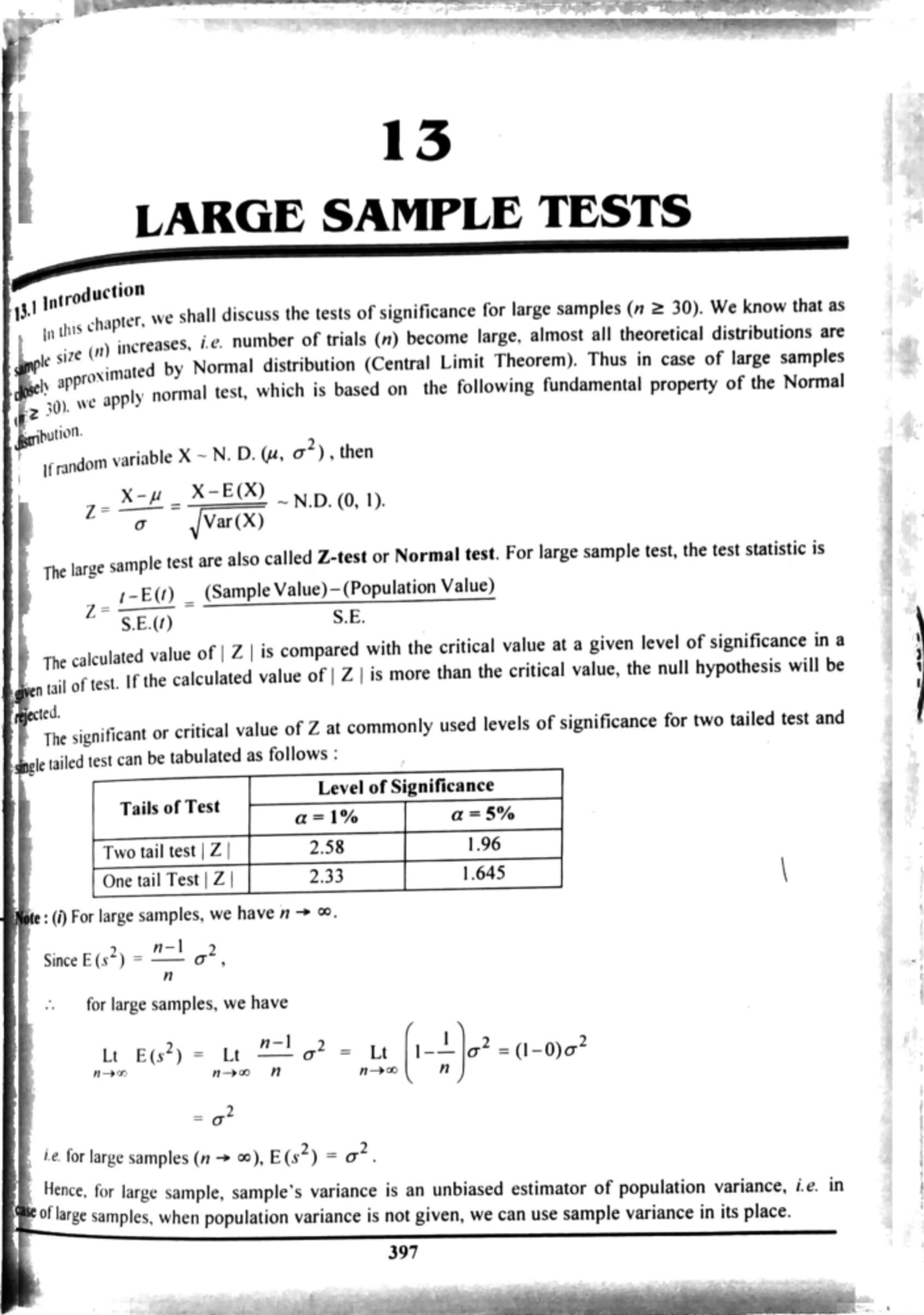 Large- Sample-TEST - notes - Computer science engineering - Studocu