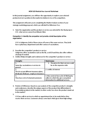 HCM 345 short paper 4-1 - Shayla Johnson 4-1 short paper April 2, 2023 ...