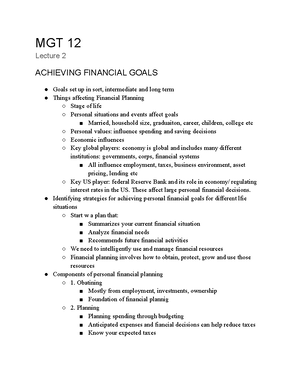 [ MGT 12 ] Lecture 1-15 Notes + Reading Notes - L1 and L Note: can use ...