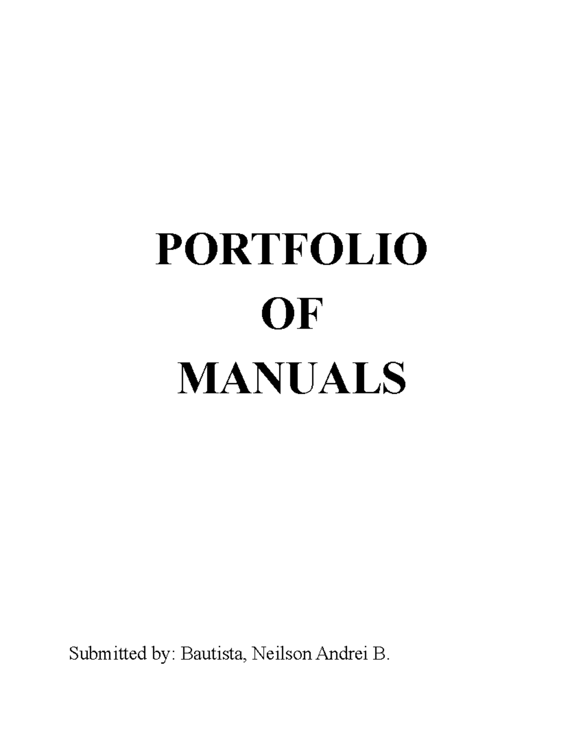 Technical- Manual - hoahwkc - PORTFOLIO OF MANUALS Submitted by ...