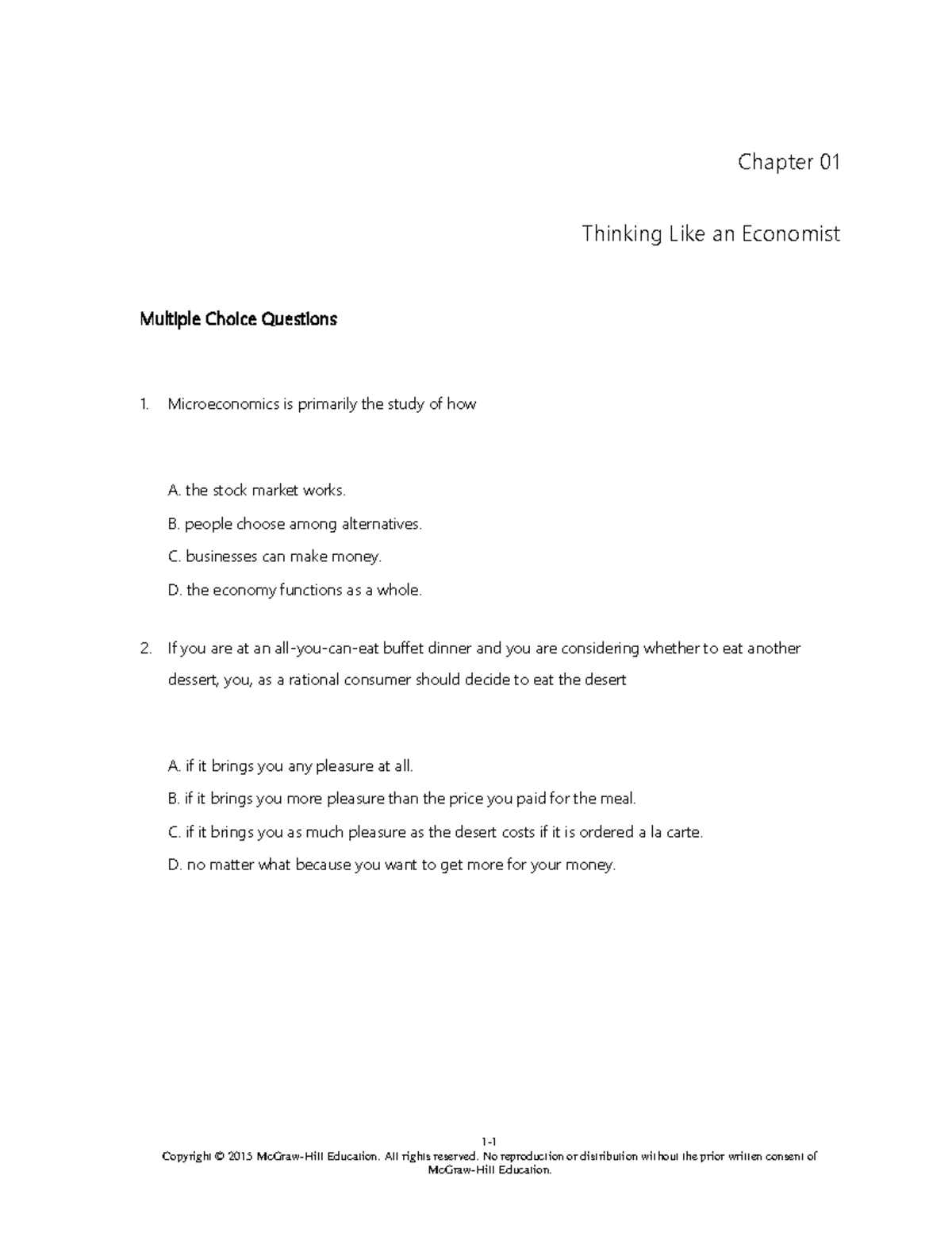 Downloadable Test Bank for Microeconomics and Behavior 9th Edition ...