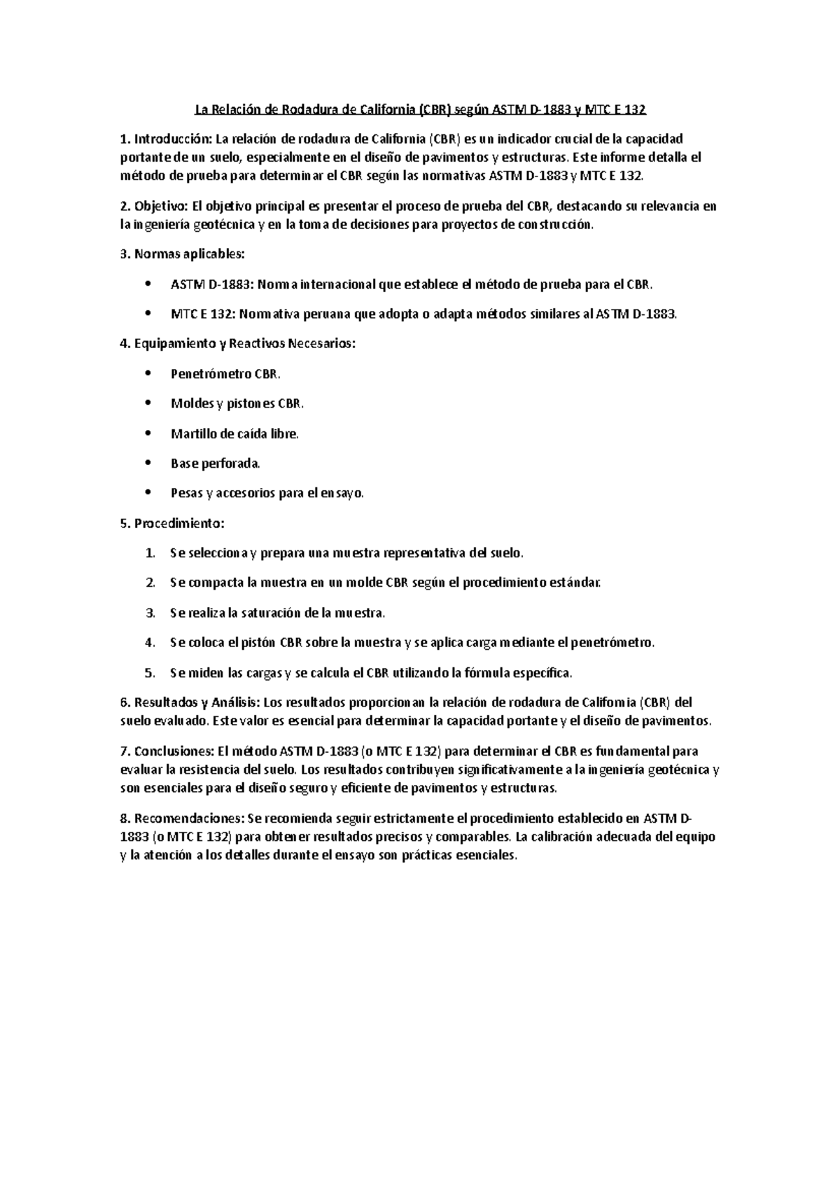 Material DE Afirmado - INFORME - La Relación de Rodadura de California ...