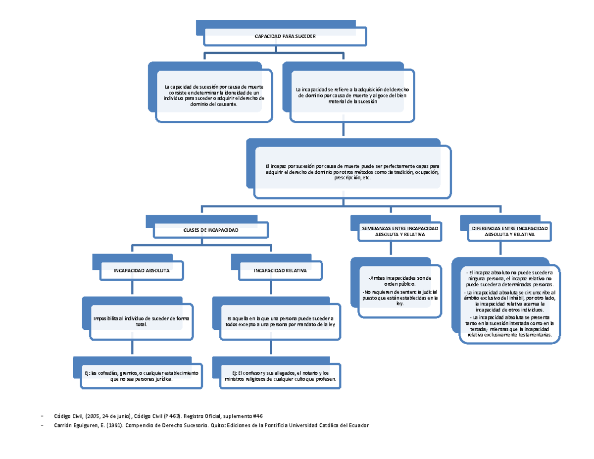 Incapacidad Absoluta Y Relativa Sucesiones - CÛdigo Civil, (2005, 24 de ...