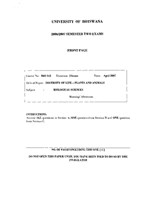 Form 1 Revision material - MODULE: THE NATURE OF SCIENCE TOPIC: DOING ...