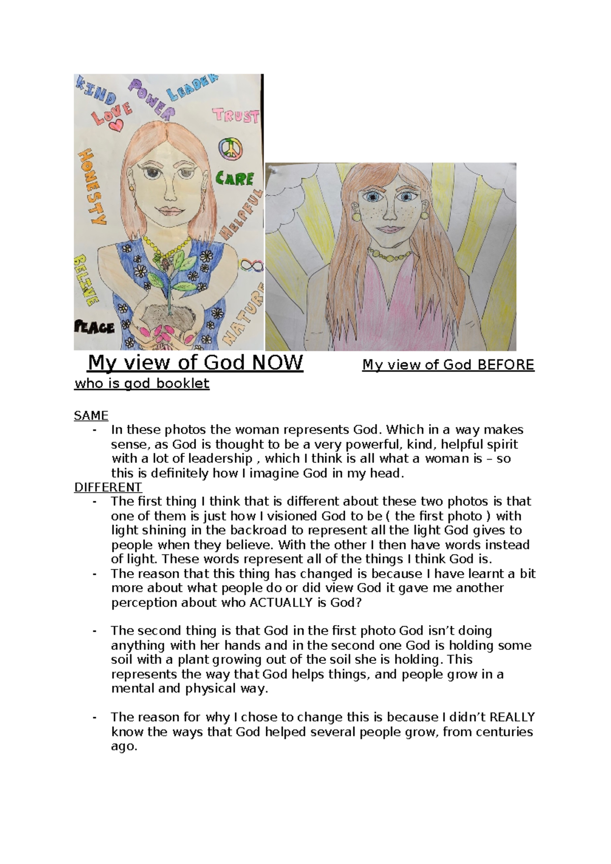 VIEW OF GOD - CS - My view of God NOW My view of God BEFORE who is god ...