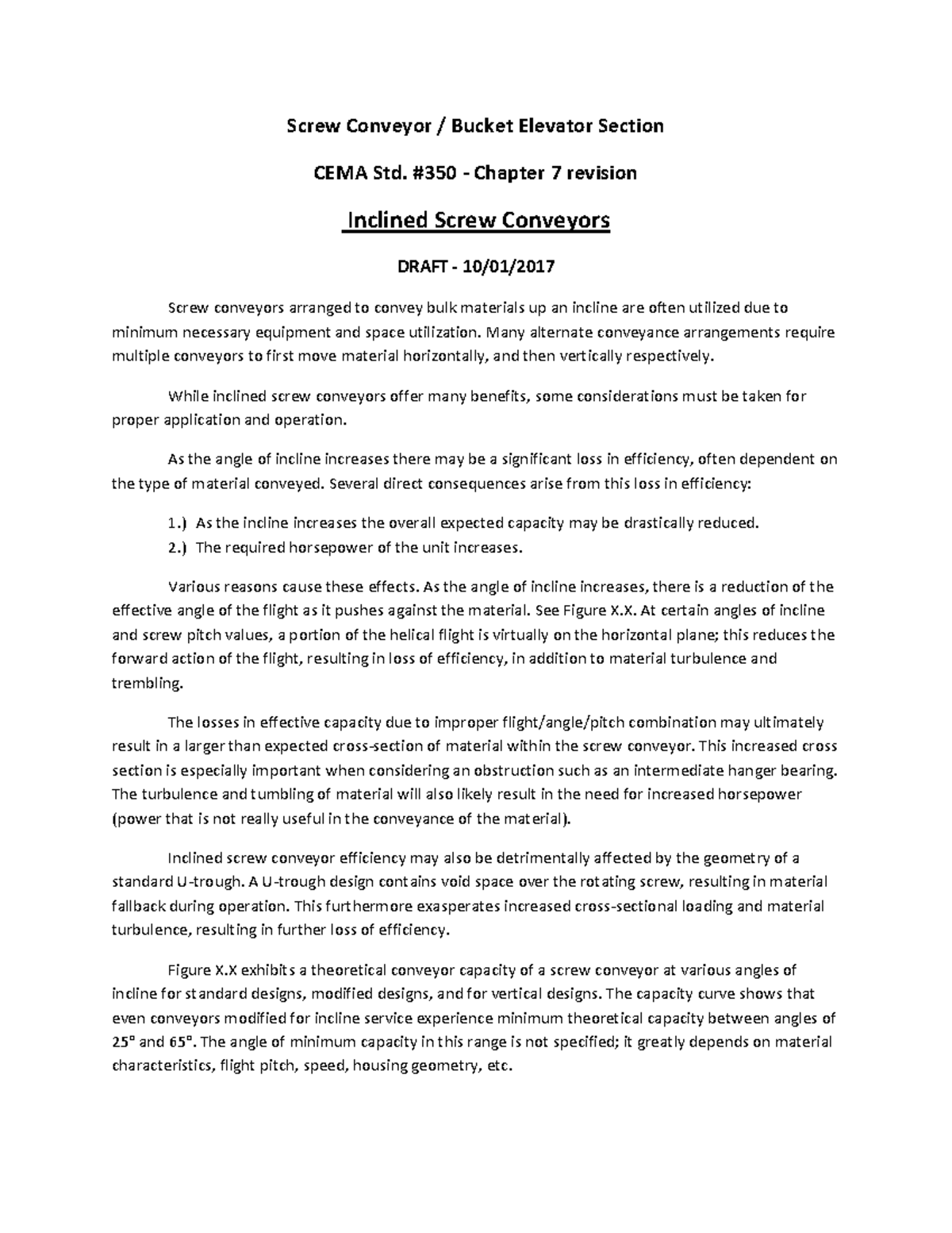 CEMA Std 350 Chap7 D1 rev - Screw Conveyor / Bucket Elevator Section ...