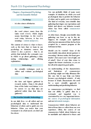 Psych 111 Chapter 7 (Experimental Psychology, Myers) - Chapter 7: The ...