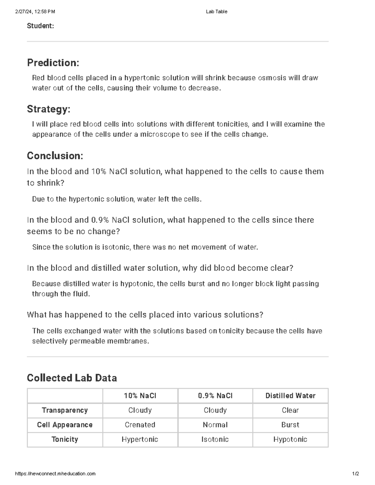 Activity 1 - Osmosis part 2 - 2/27/24, 12:58 PM Lab Table newconnect ...