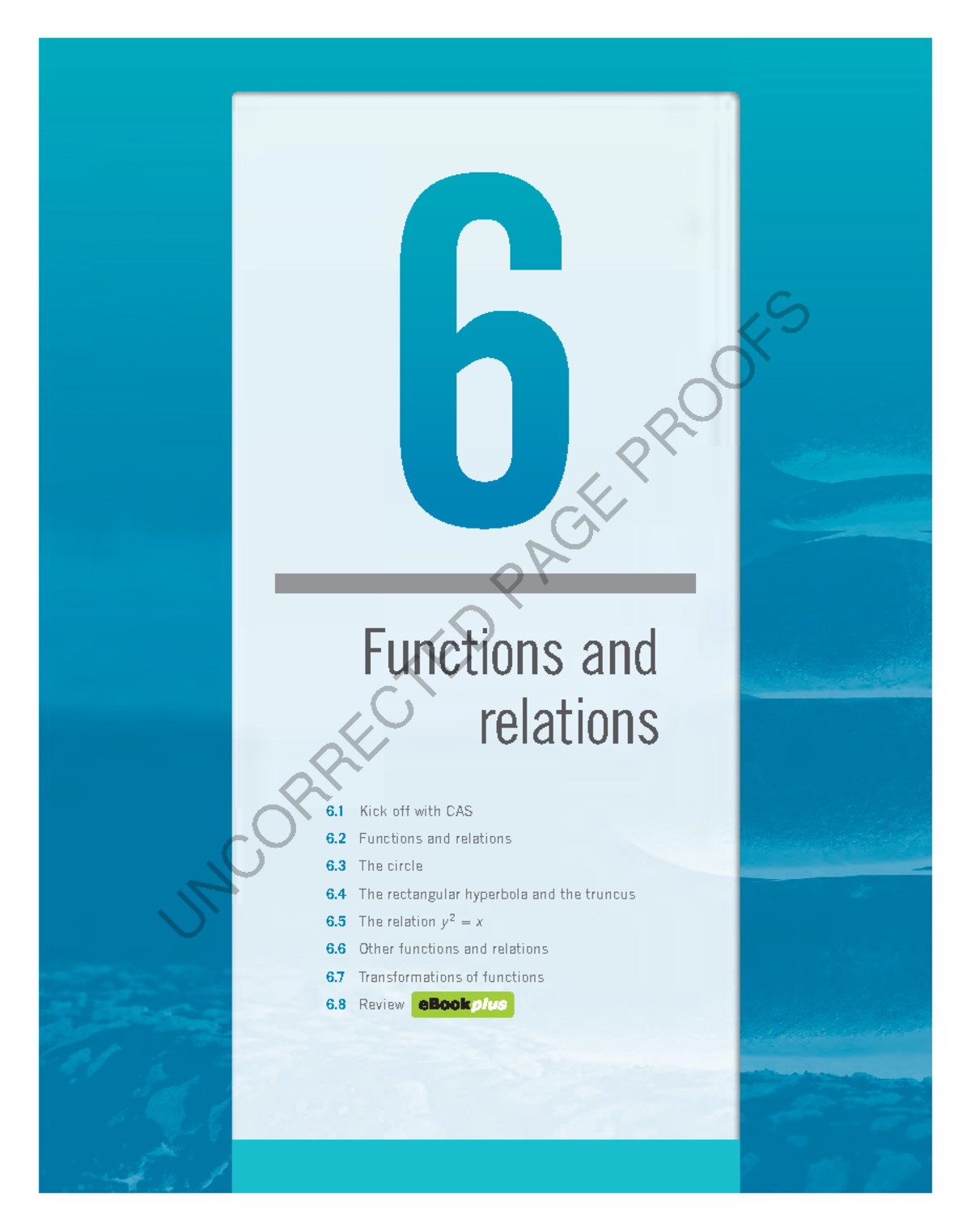 Functions and Relations - 6 Kick off with CAS x Circles y 1 Sketch the ...
