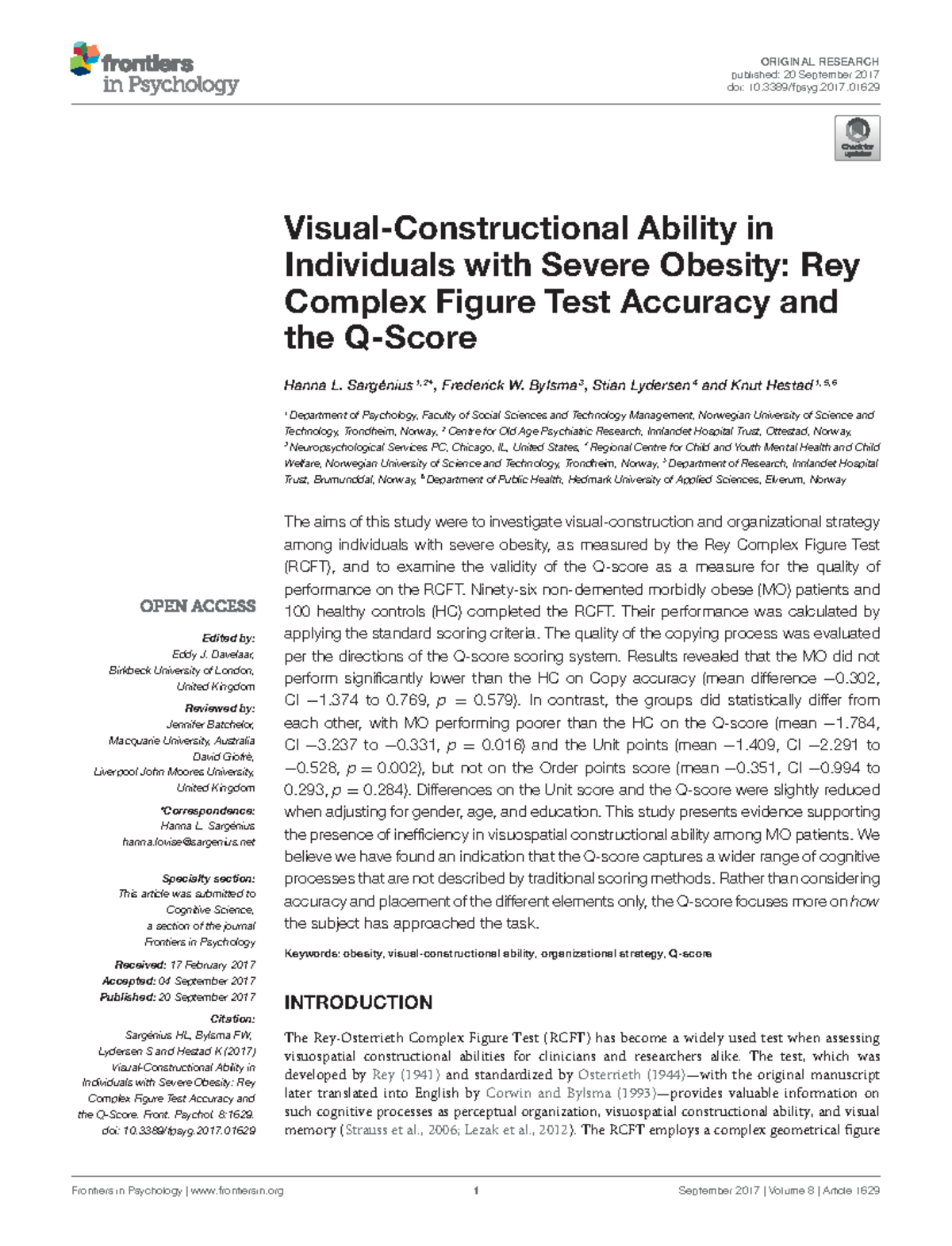 Capacidade visual construtiva (fig compl de rey) - ORIGINAL RESEARCH ...