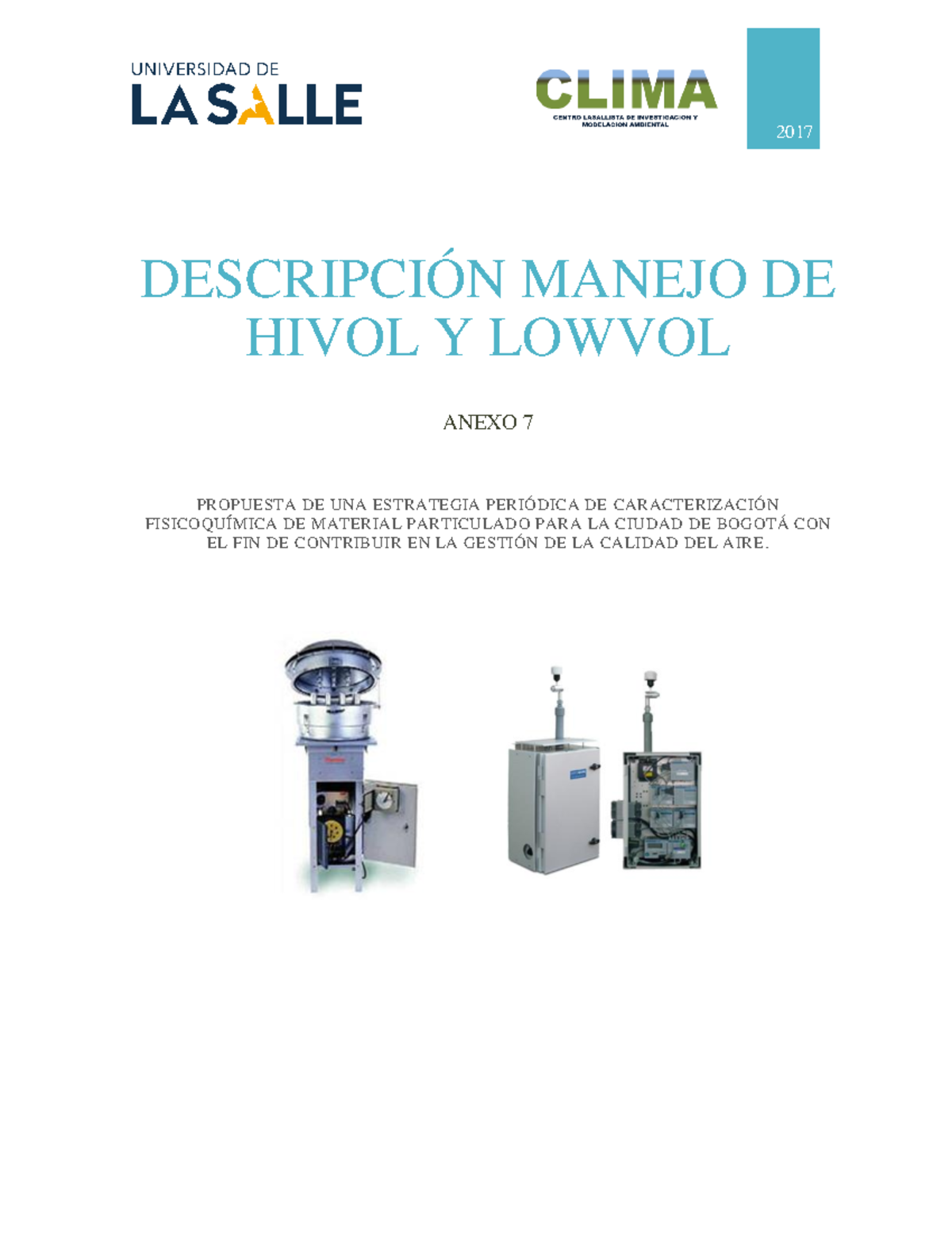 Descripción Manejo DE Hivol Y Lowvol - 2017 DESCRIPCIÓN MANEJO DE HIVOL ...