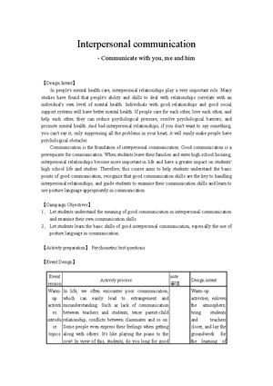 Interpersonal communication-Multiple Choice Questions - Interpersonal ...