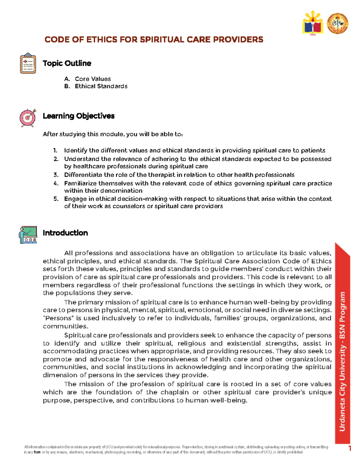 2022 Study Guide 8 Spirituality in Nursing - NE 2 Spirituality in ...