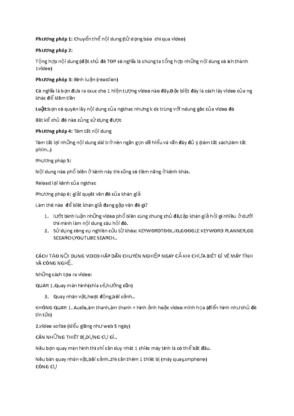 Youtube - dễ đọc dễ hiểu nha mng:)) - Ph ương pháp 1 : Chuy ển th ể n ội dung (t ừ d ạng báo chí ...