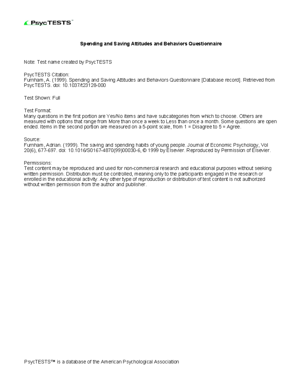 BPPR 2011 2 11210 0 312901 0 123692 - Spending and Saving Attitudes and ...