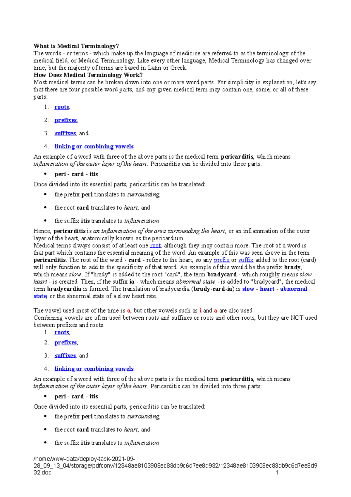Clinical Abbreviations - What is Medical Terminology? The words - or ...