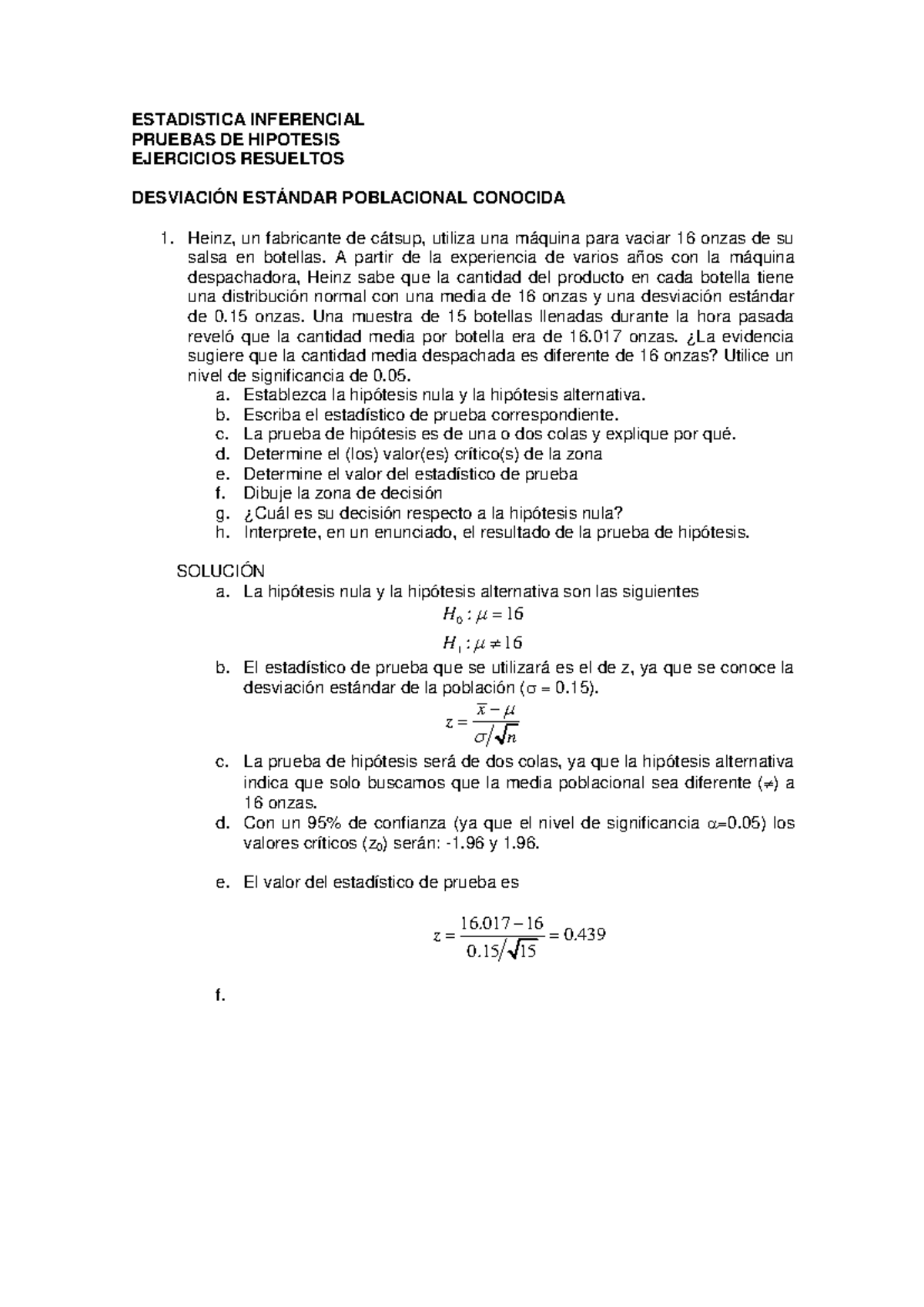 232741163 Ejercicios Pruebas de Hipotesis - ESTADISTICA INFERENCIAL ...