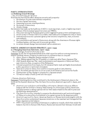 Summaries of the 4 Main Grand Strategies - Grand Strategies 1. What ...