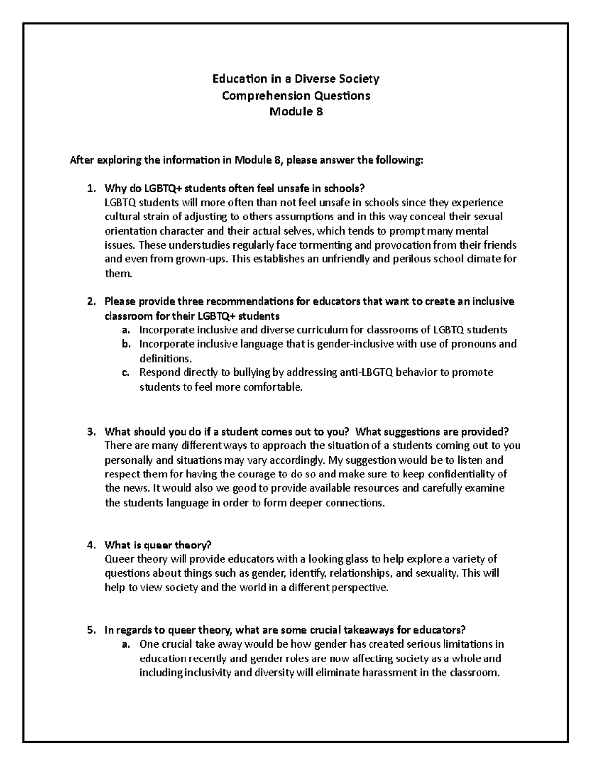 Module 8 Comprehension Questions - ARCH 4891 - Studocu