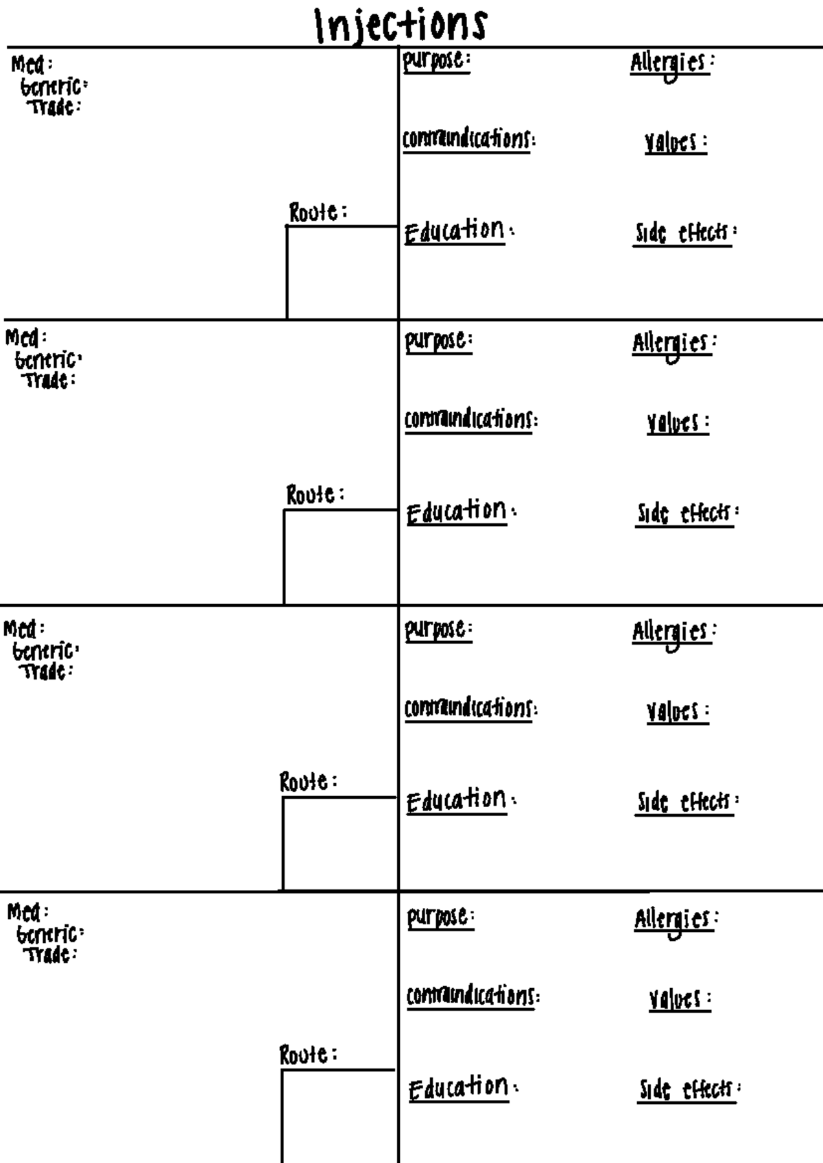 Med Organizers 2 - Template - Injections Generic , Trade ...