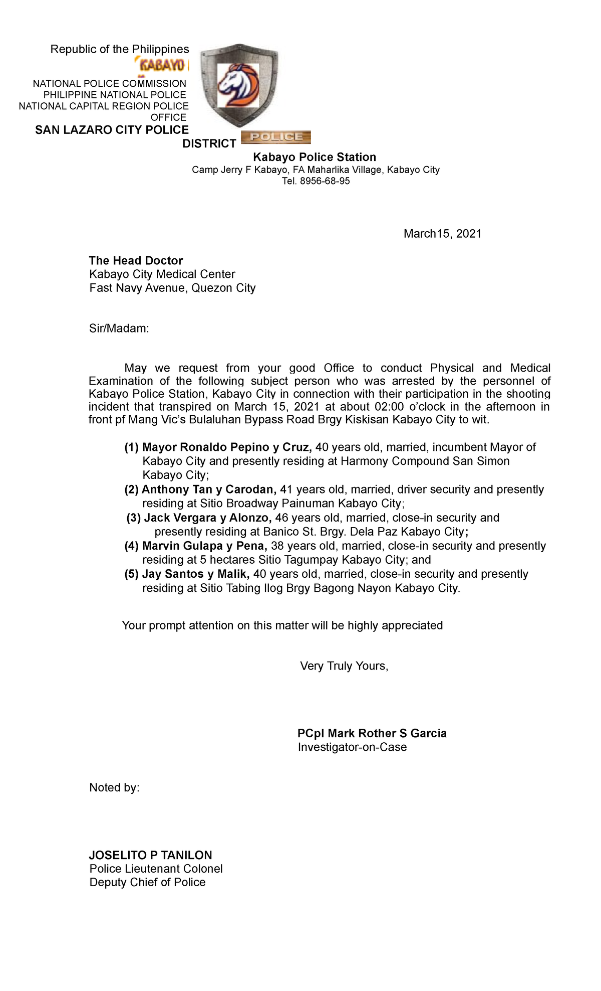 D-6a- Request - Criminology (CRIM01) - Republic of the Philippines ...