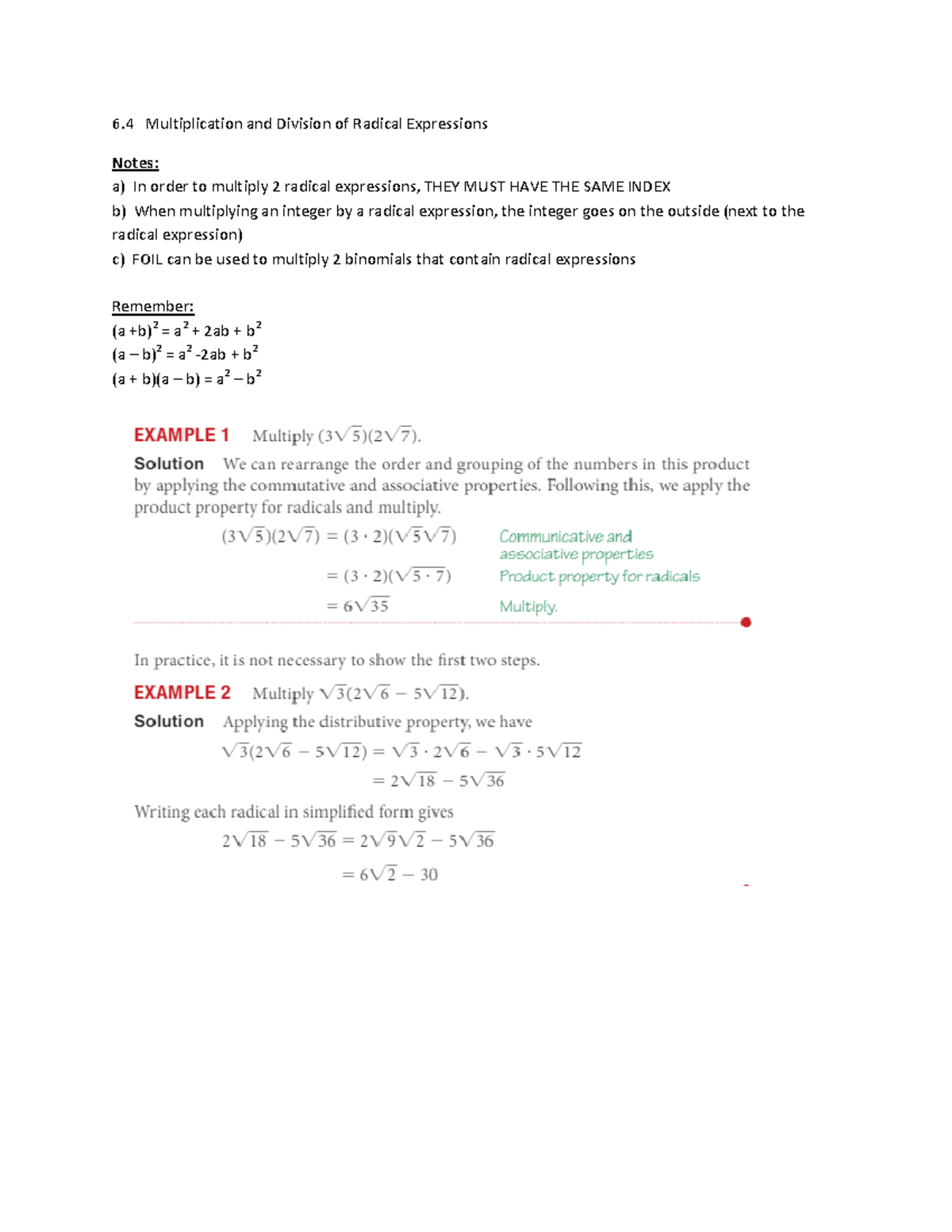 Rational Exponents 6 - this to learn math-110 and the teacher is Mark Weiss - 6 Multiplication ...