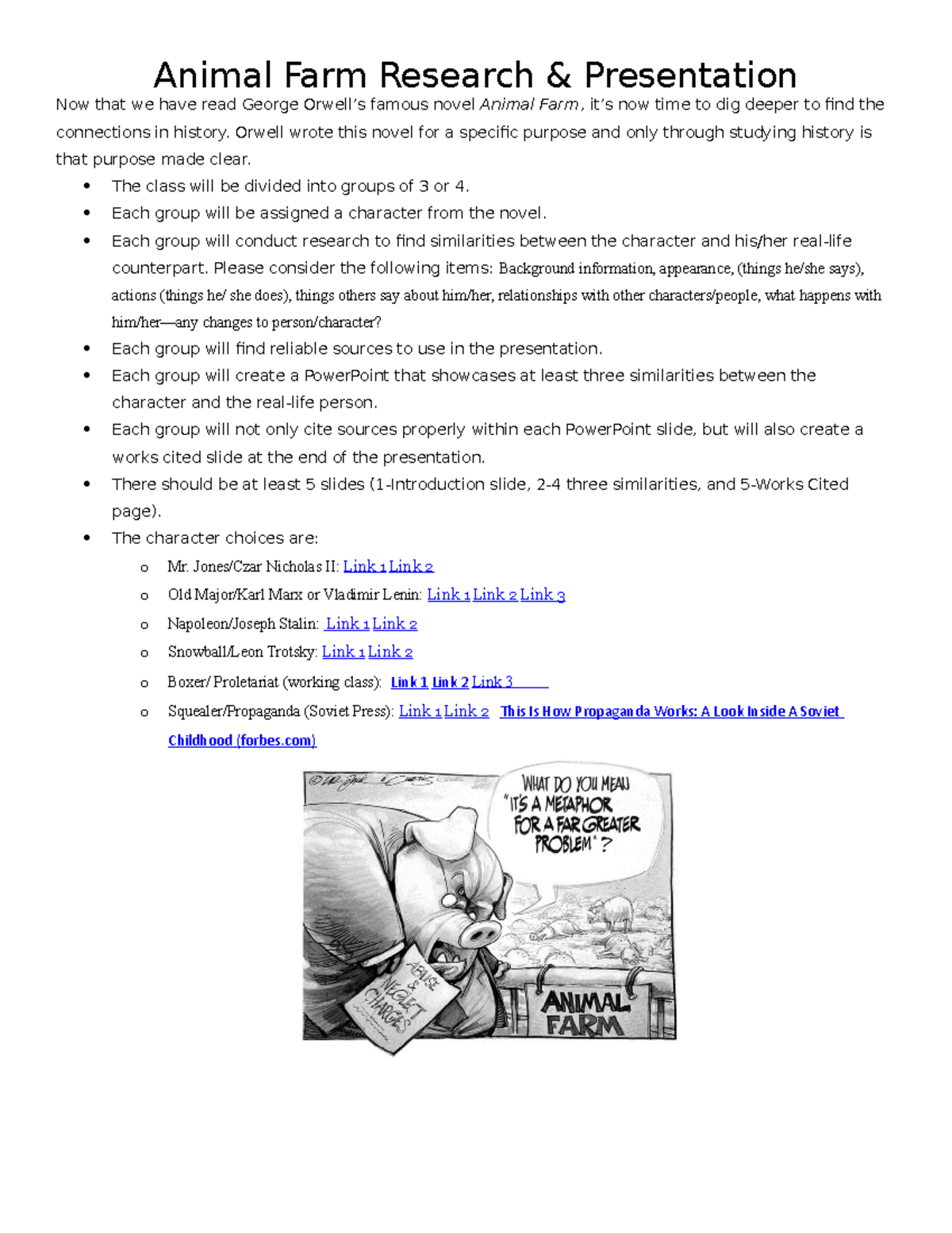 Animal Farm Research Presentation - Animal Farm Research & Presentation ...