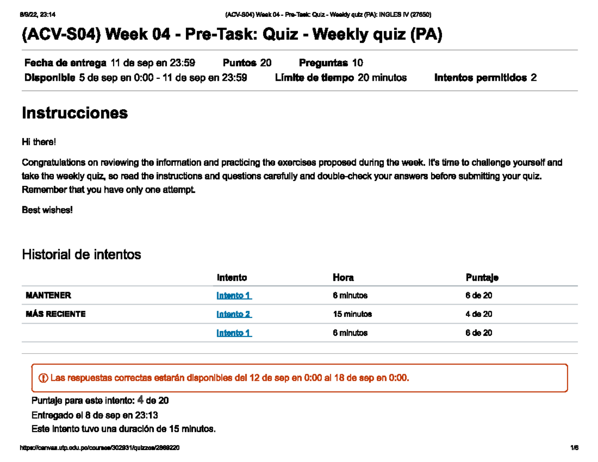 ACV 4 Ingles - ACV-04 - Ingles IV - Studocu