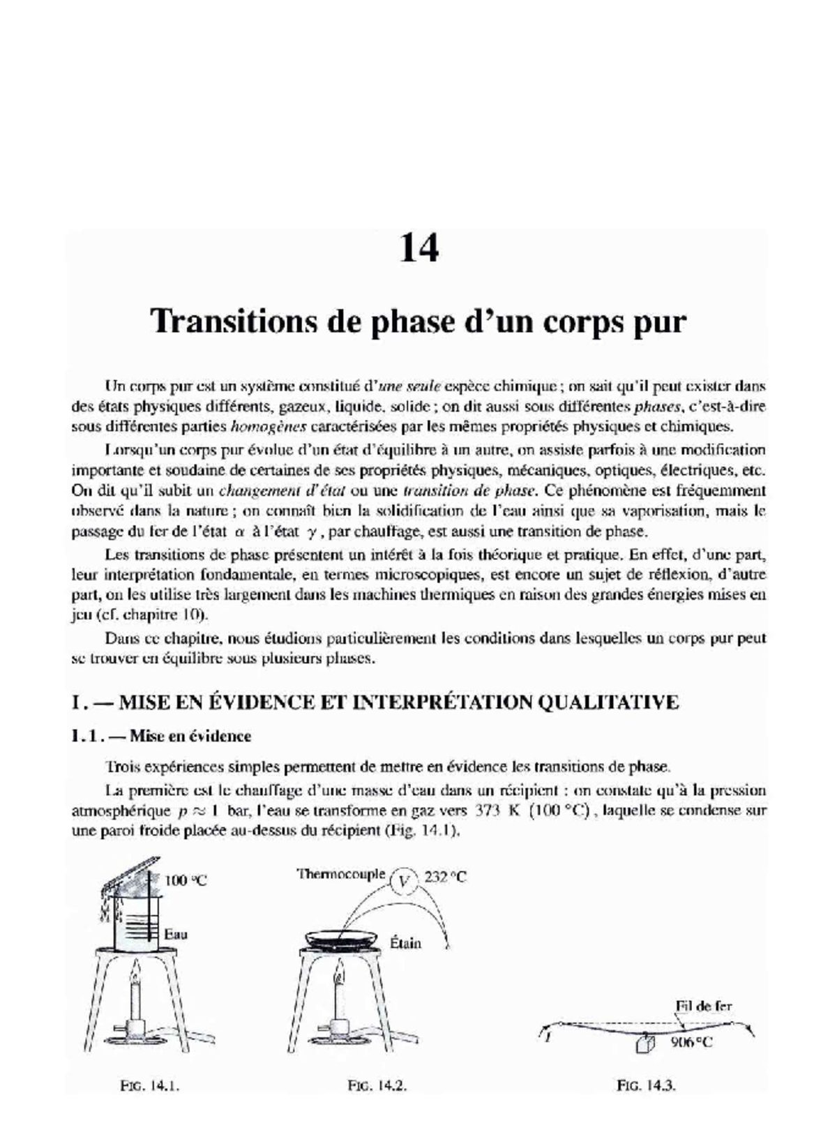 Ch14 Transitions de phase d'un corps pur - Thermodynamique - Studocu