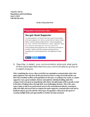 Week 2 Worksheet Completed - Assignment Questions: 1. Provide at least ...