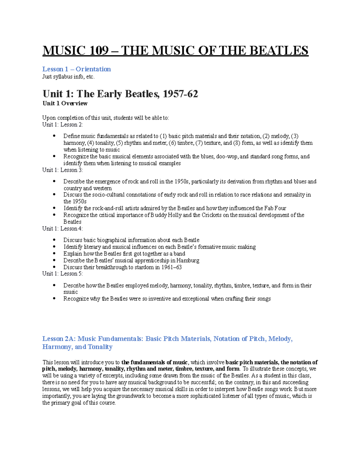 MUSIC 109 Course Outline (updated 4-23-2018 ) - MUSIC 109 – THE MUSIC ...