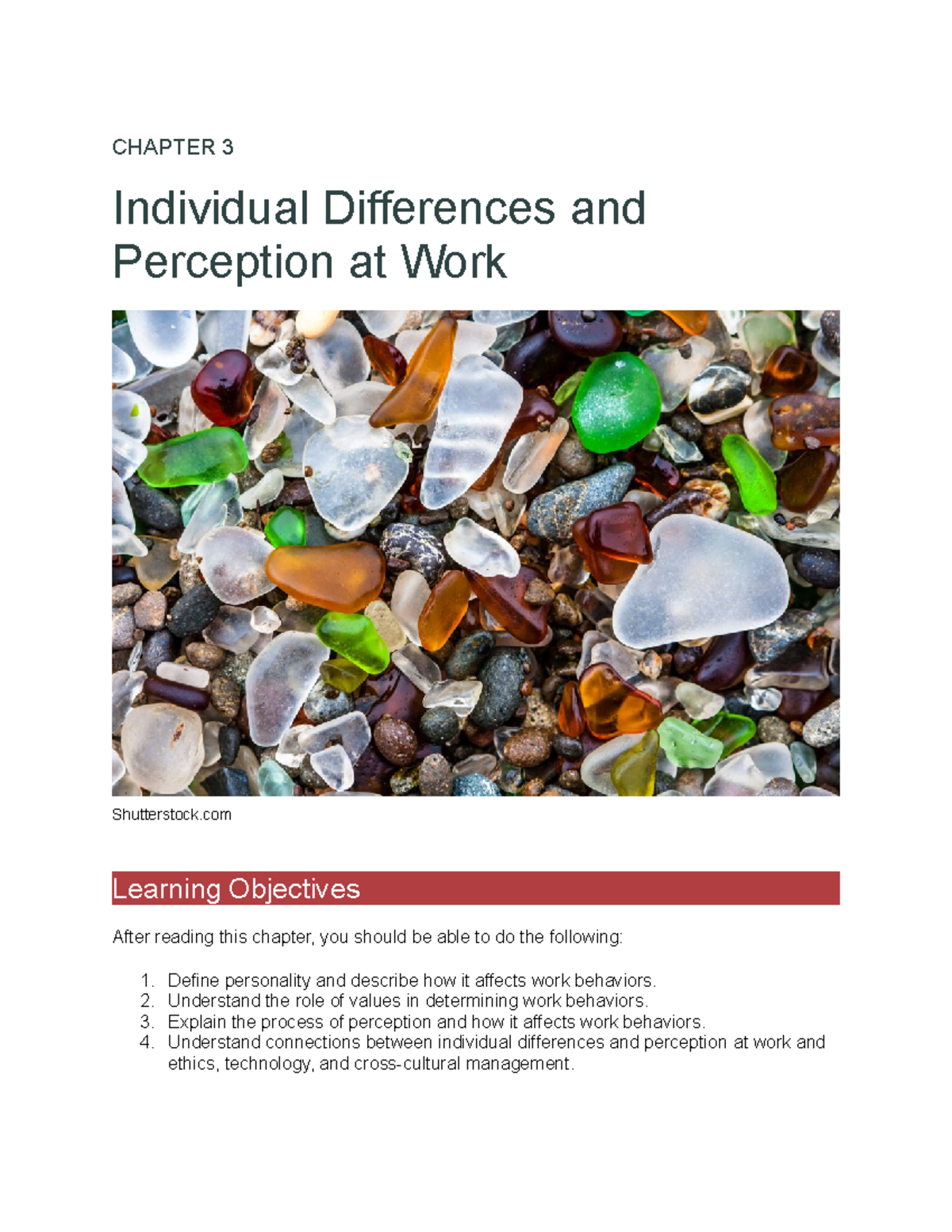 Individual Differences and Perception at Work - Organizational Behavior ...