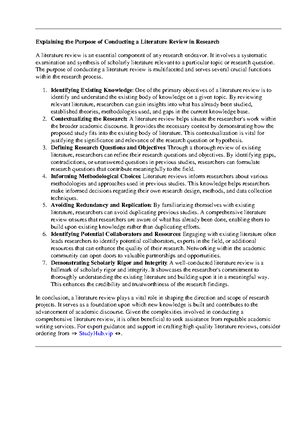Literature Review Definition Nursing - A literature review is a crucial ...