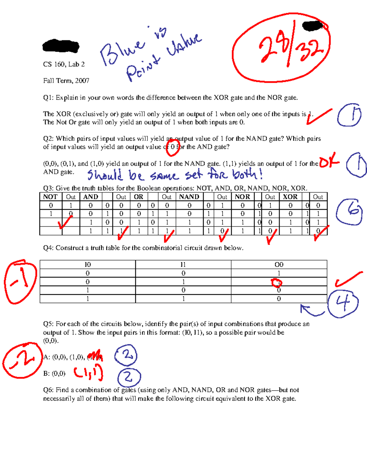 160-Lab02-Key.pdf - Ropp 1 Keith Ropp CS 160, Lab 2 Fall Term, 2007 Q1 ...