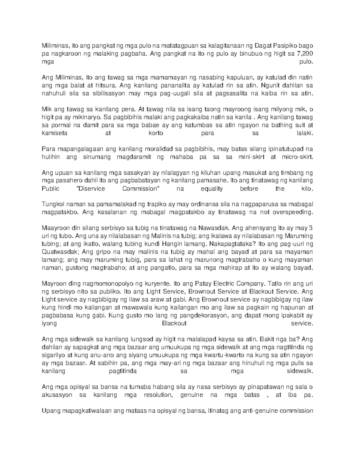 Miliminas - Summary of the story - Miliminas, ito ang pangkat ng mga ...