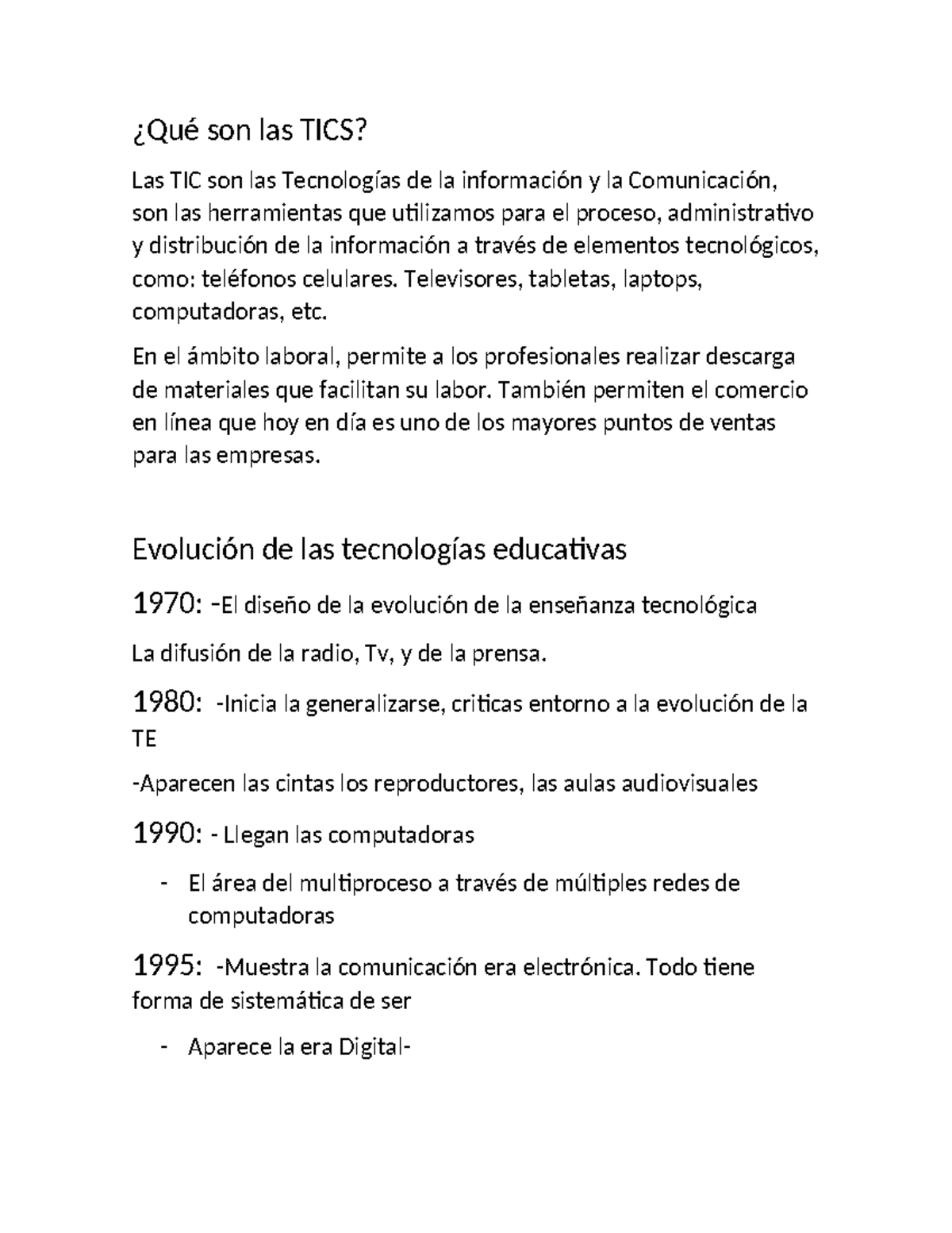 Qué son las TICS - TICS GUIA - ¿Qué son las TICS? Las TIC son las Tecnologías de la información ...