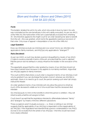 [CASE LAW] Study Unit 1 - Introduction - Ex Parte Graham 1963 4 SA 145 ...