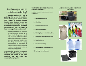Environmental Science. Module 2. 1 - I. UNIT TITLE/CHAPTER TITLE THE ...