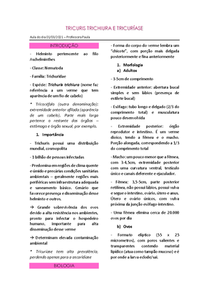 Exame Parasitologico de Fezes (EPF)1 - Aula - Exame Parasitológico de ...